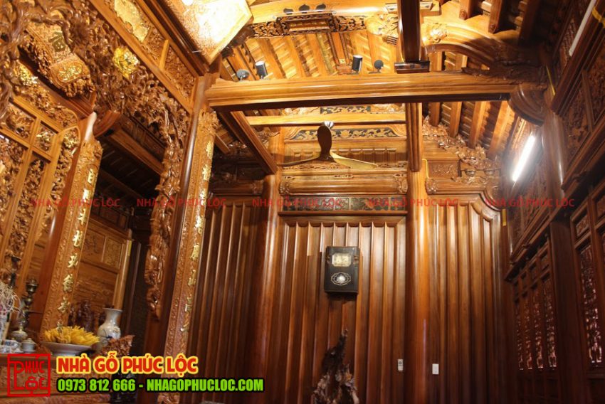 Chiêm ngưỡng mẫu nhà thờ gỗ lim 3 gian tại Hưng Yên - Nhà Gỗ Lim Cổ Truyền